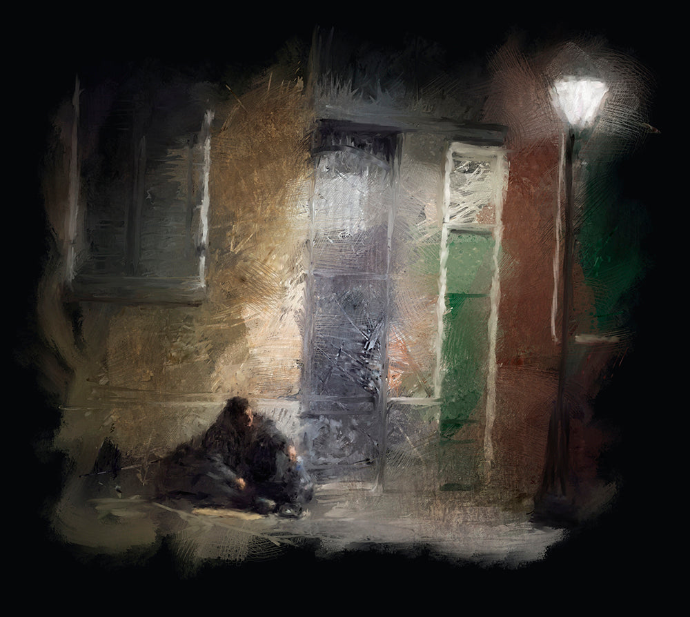 Digital Painting: New Orleans Panhandler – davelakatosart